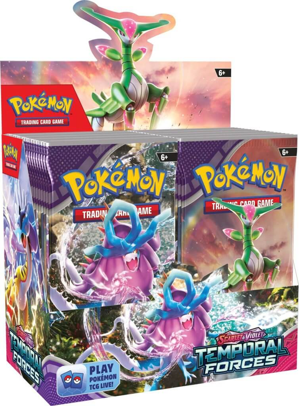 POKÉMON TCG Scarlet & Violet - Temporal Forces Booster Box ...